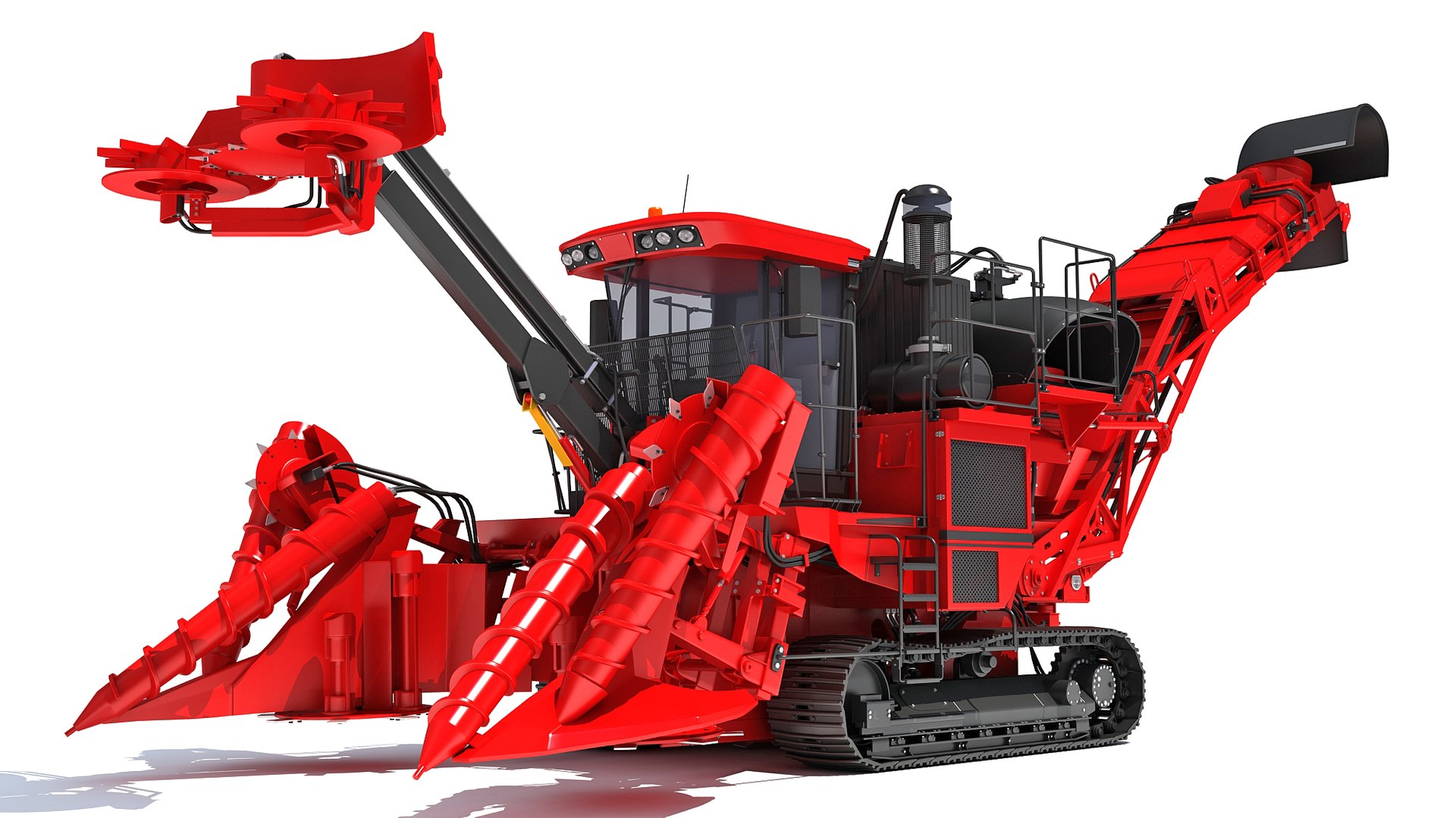 3D Sugar Cane Harvester Model - TurboSquid 2032167