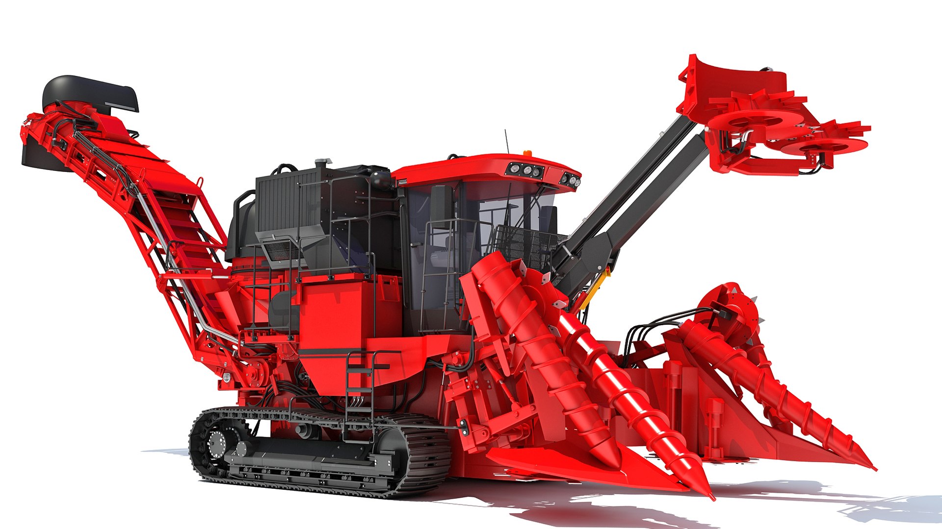 3D Sugar Cane Harvester Model - TurboSquid 2032167