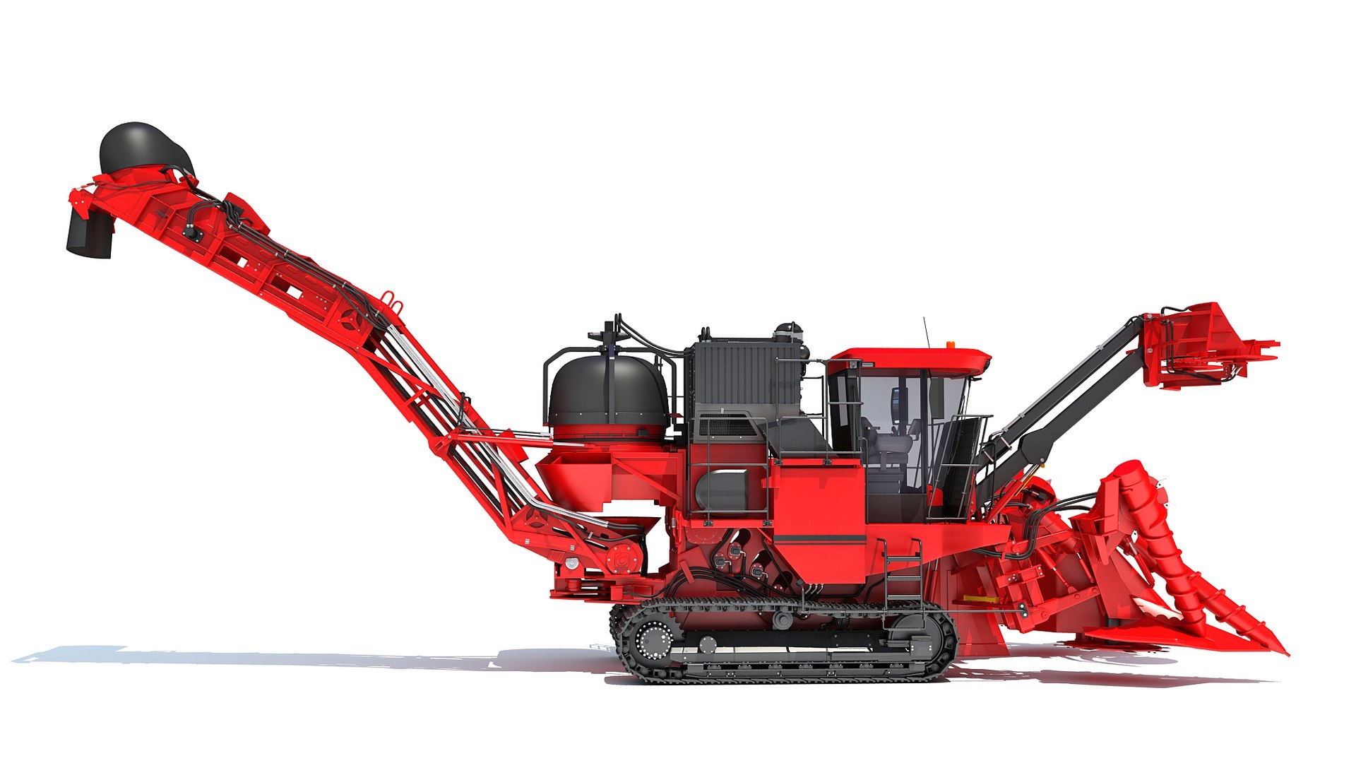 3D Sugar Cane Harvester Model - TurboSquid 2032167