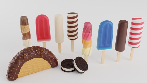 modelo 3d Ice Cream Pack - TurboSquid 2084540