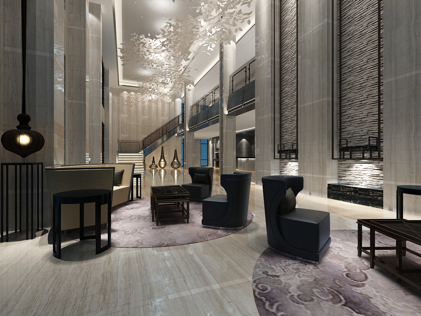 The Hotel Lobby 2 Model - TurboSquid 2276124