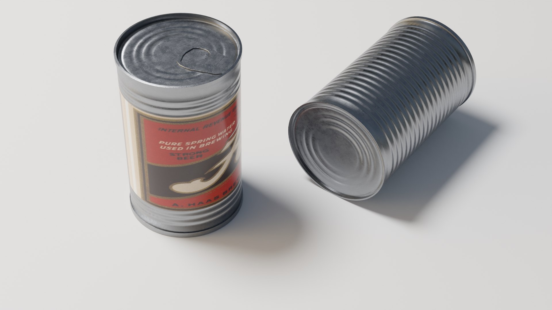 Customizable Tin Can PBR Model - TurboSquid 2228824