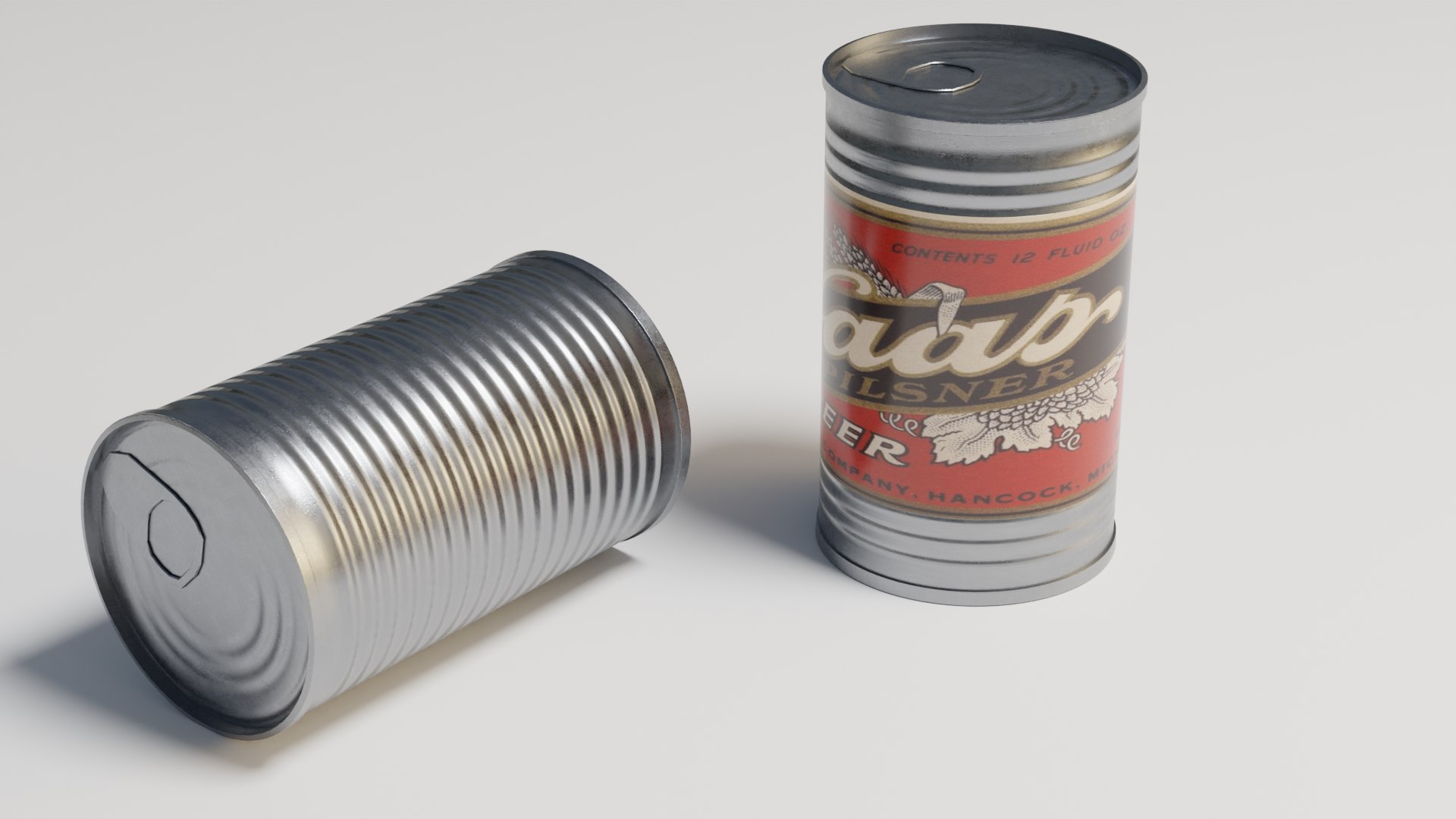 Customizable Tin Can PBR Model - TurboSquid 2228824