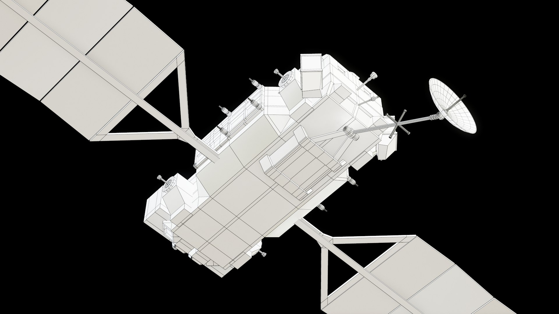 3D Cgro Compton Gamma Observatory Model - TurboSquid 1477627