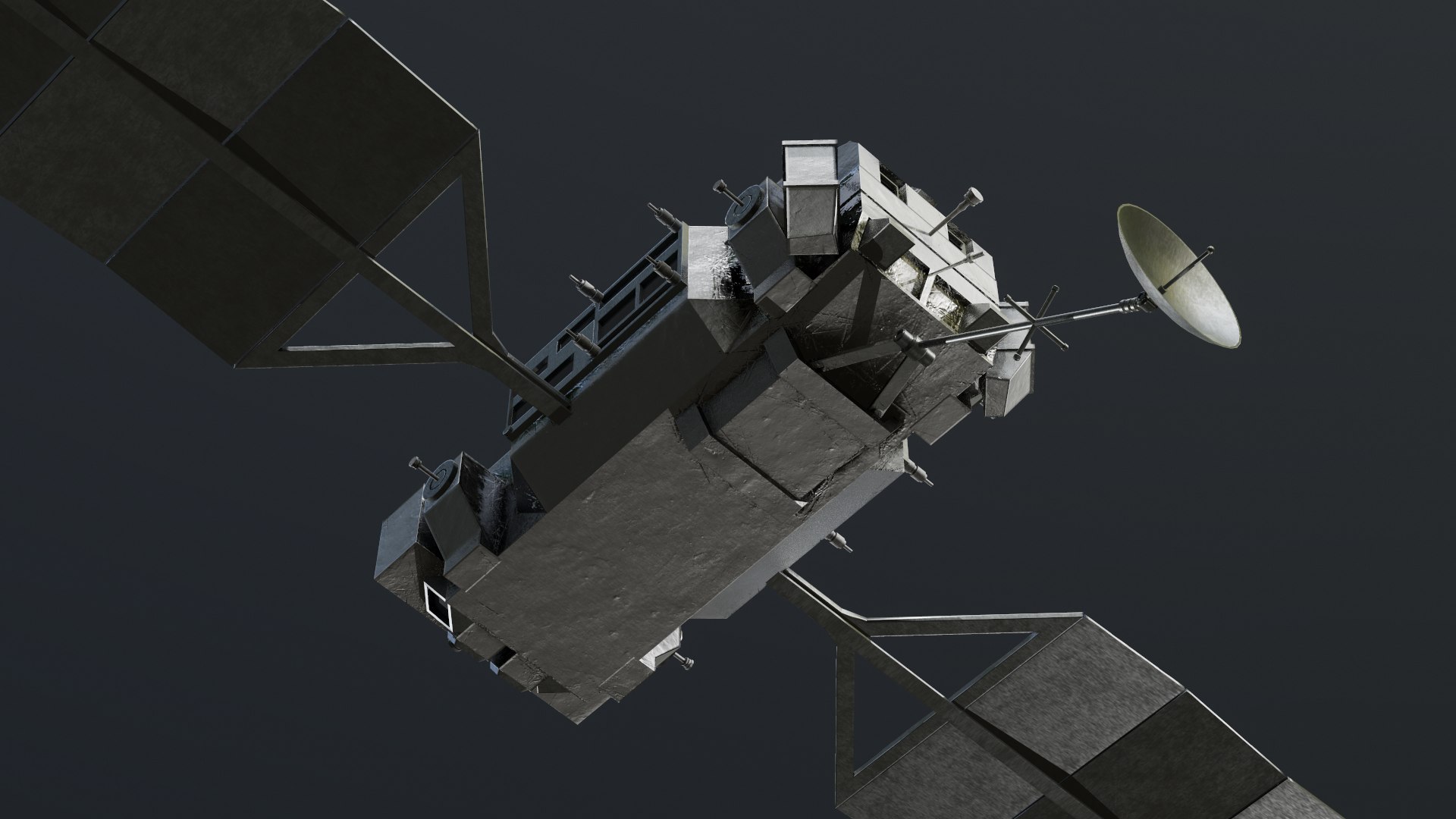 3D Cgro Compton Gamma Observatory Model - TurboSquid 1477627