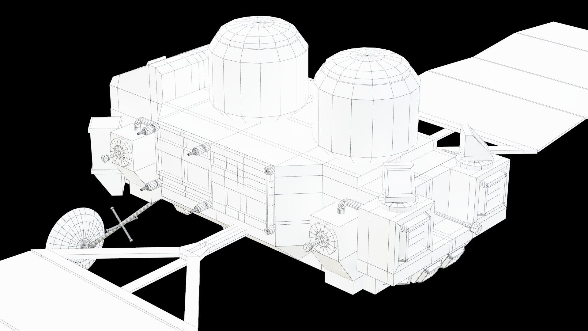3D Cgro Compton Gamma Observatory Model - TurboSquid 1477627