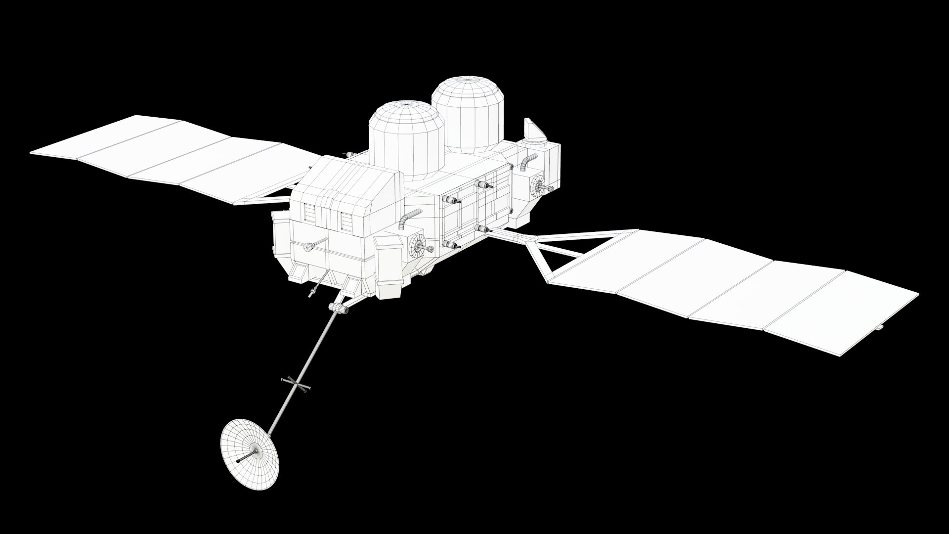 3D Cgro Compton Gamma Observatory Model - TurboSquid 1477627