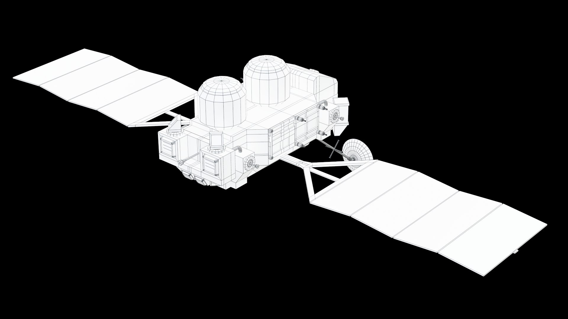 3D Cgro Compton Gamma Observatory Model - TurboSquid 1477627