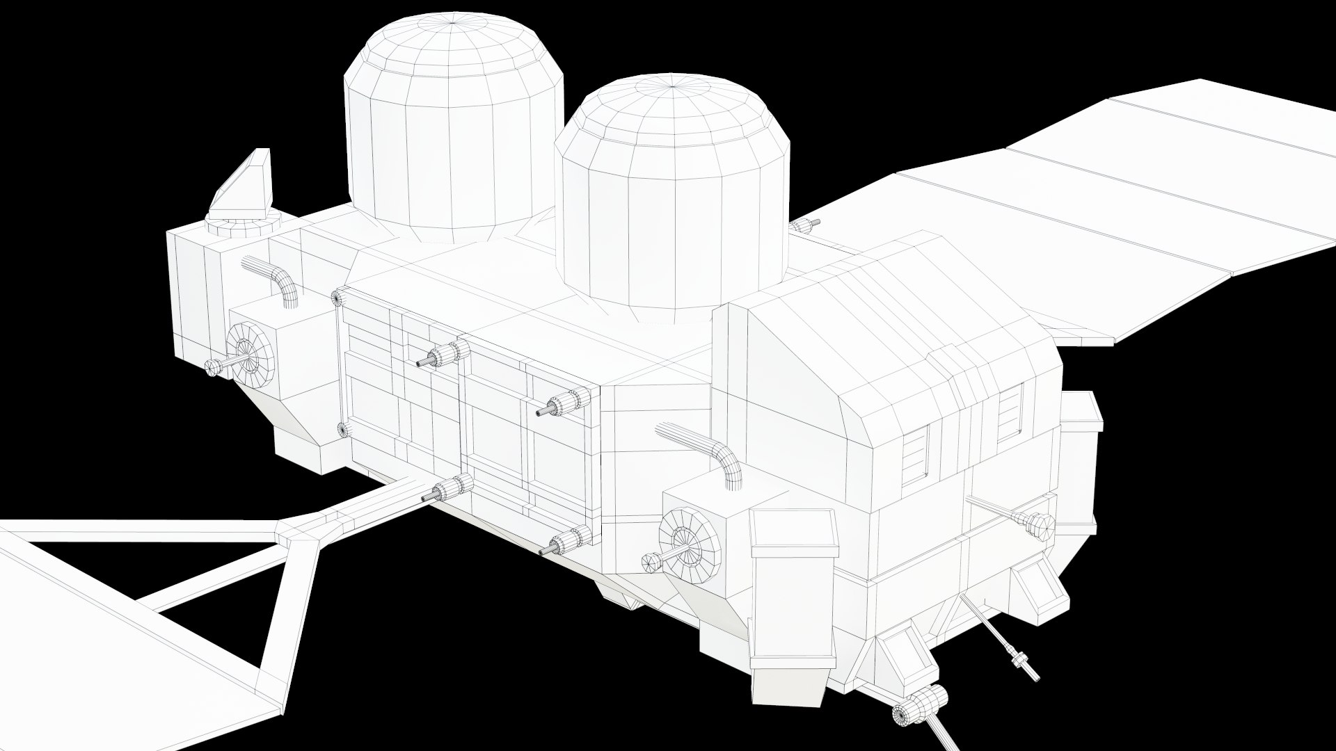 3D Cgro Compton Gamma Observatory Model - TurboSquid 1477627