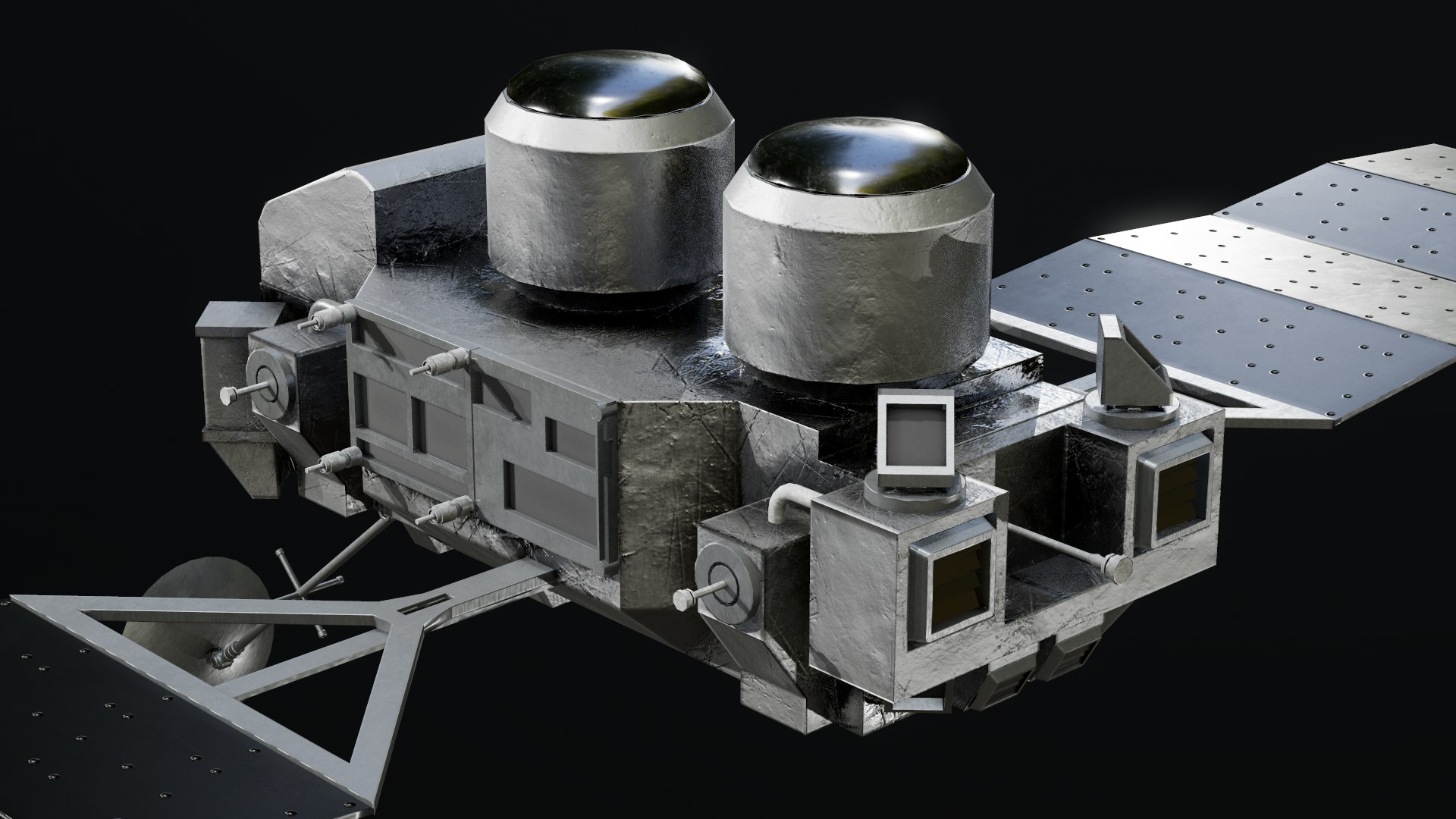 3D Cgro Compton Gamma Observatory Model - TurboSquid 1477627