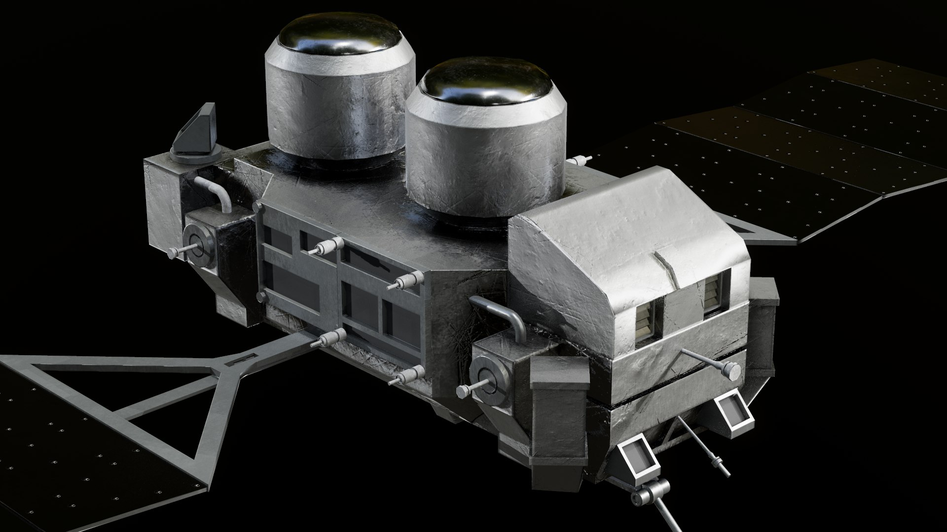 3D Cgro Compton Gamma Observatory Model - TurboSquid 1477627