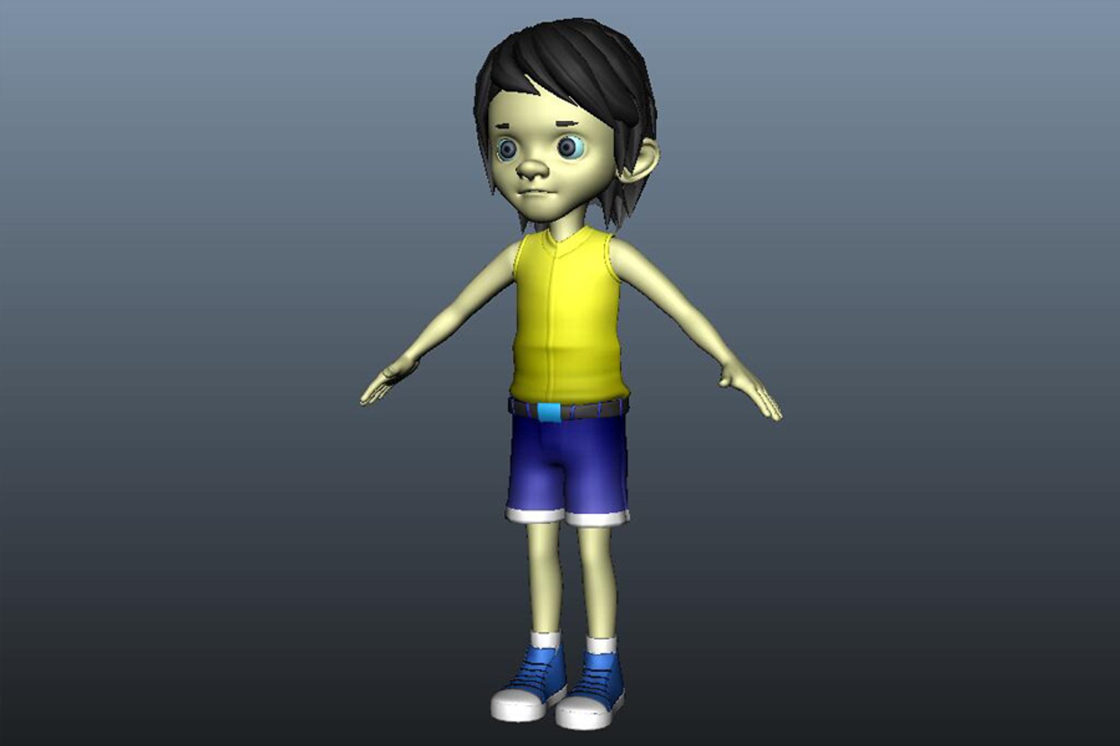 3D Characters Long-haired Boys - TurboSquid 1560674