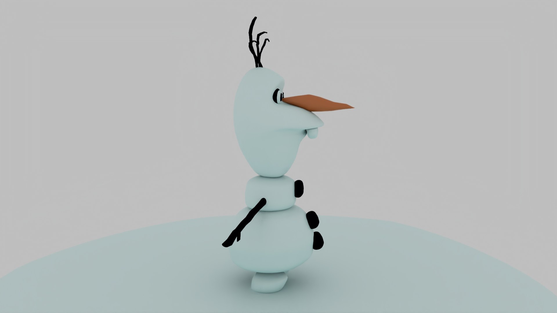 3D Olaf Frozen - TurboSquid 2221922