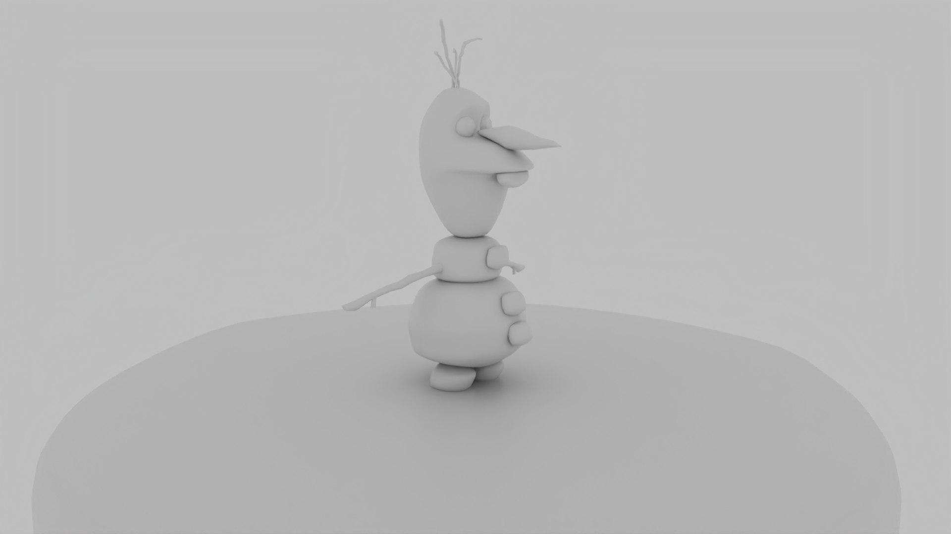 3D Olaf Frozen - TurboSquid 2221922