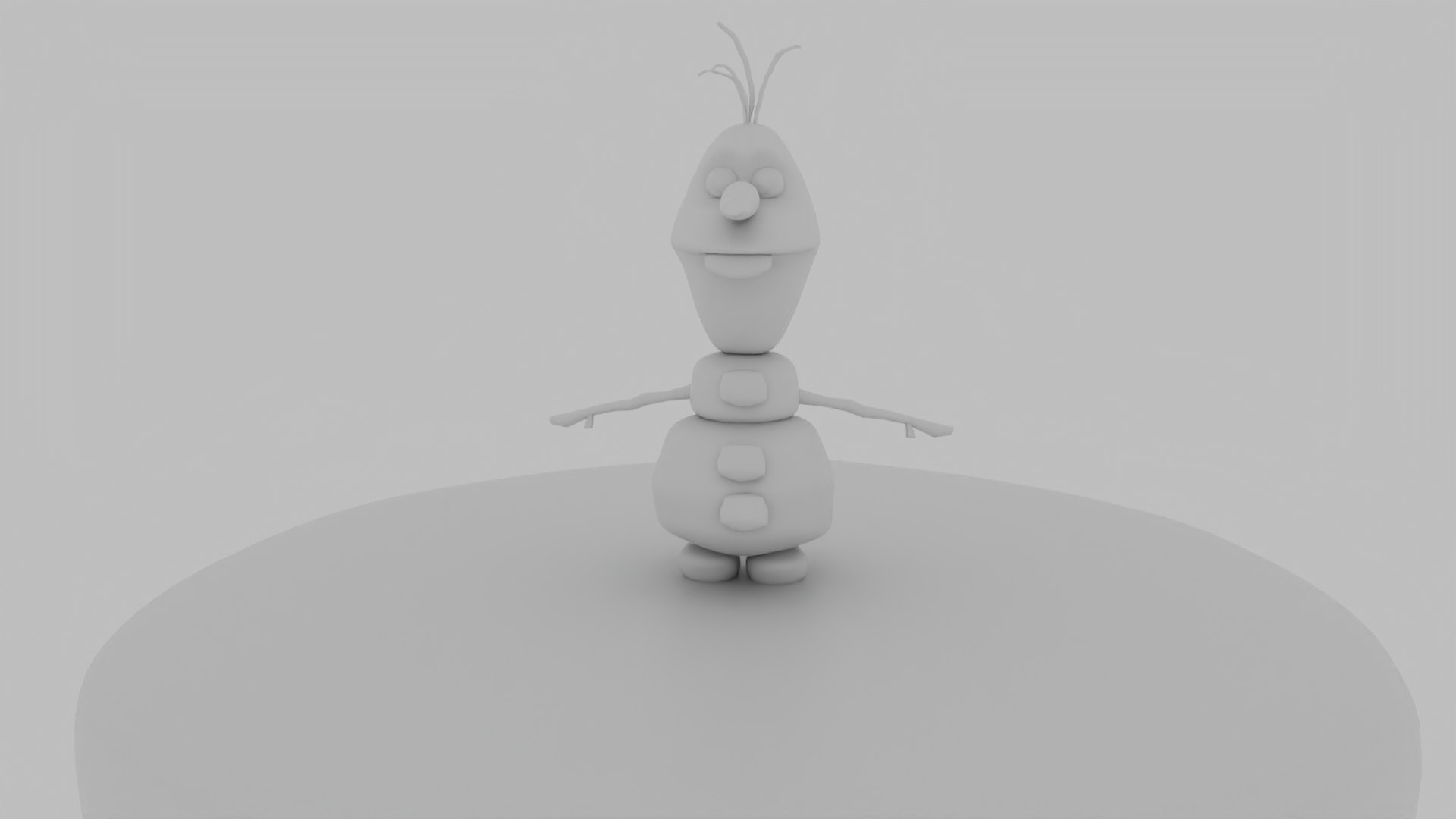 3D Olaf Frozen - TurboSquid 2221922
