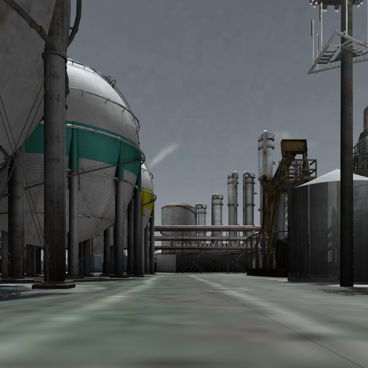 3ds max industrial factory