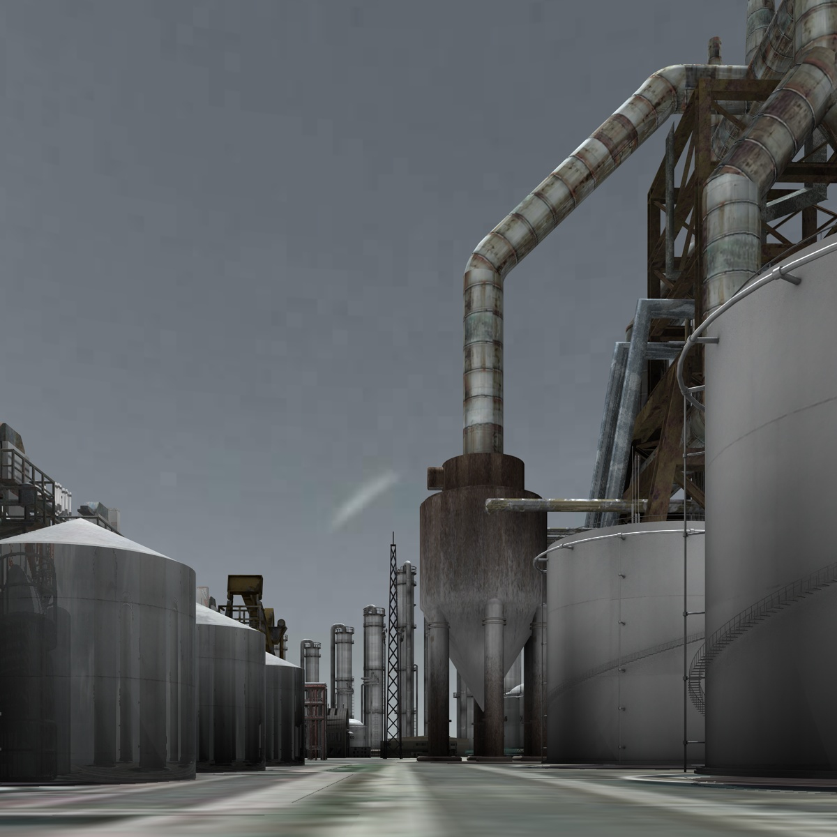 3ds max industrial factory