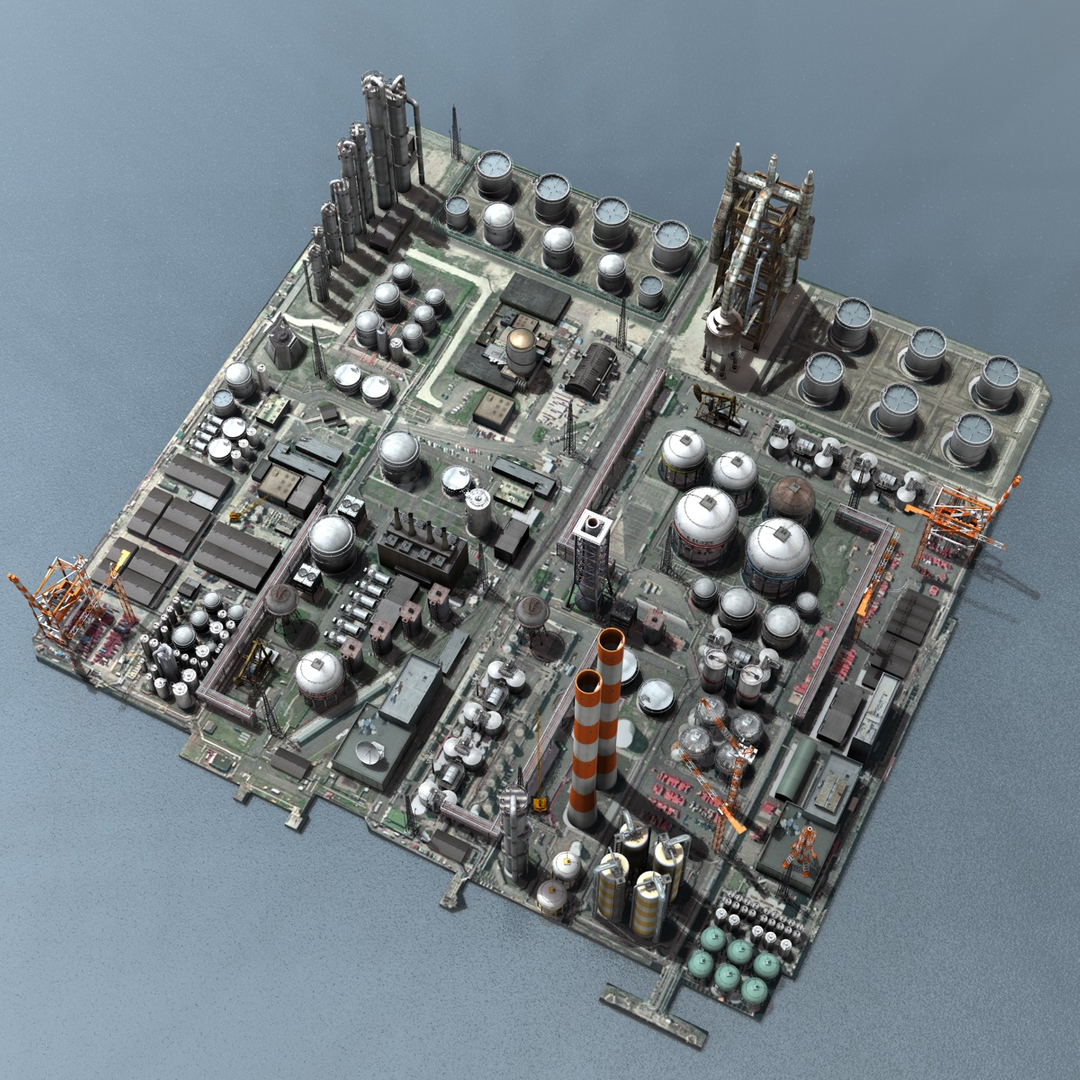 3ds max industrial factory