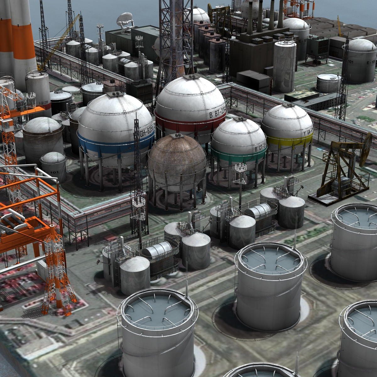 3ds max industrial factory