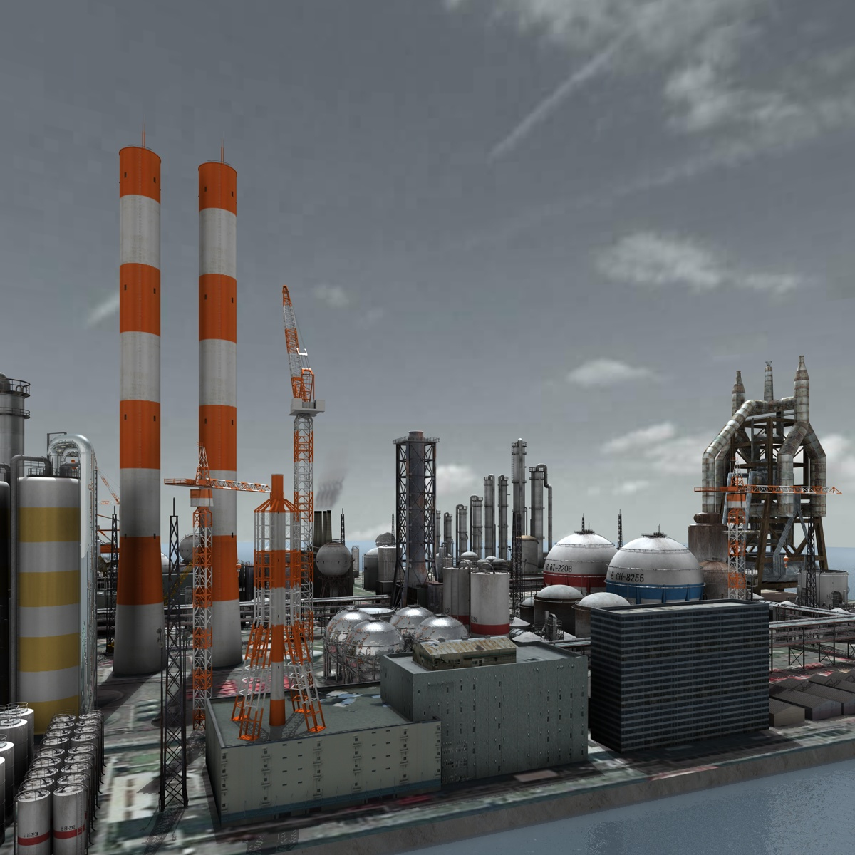 3ds max industrial factory