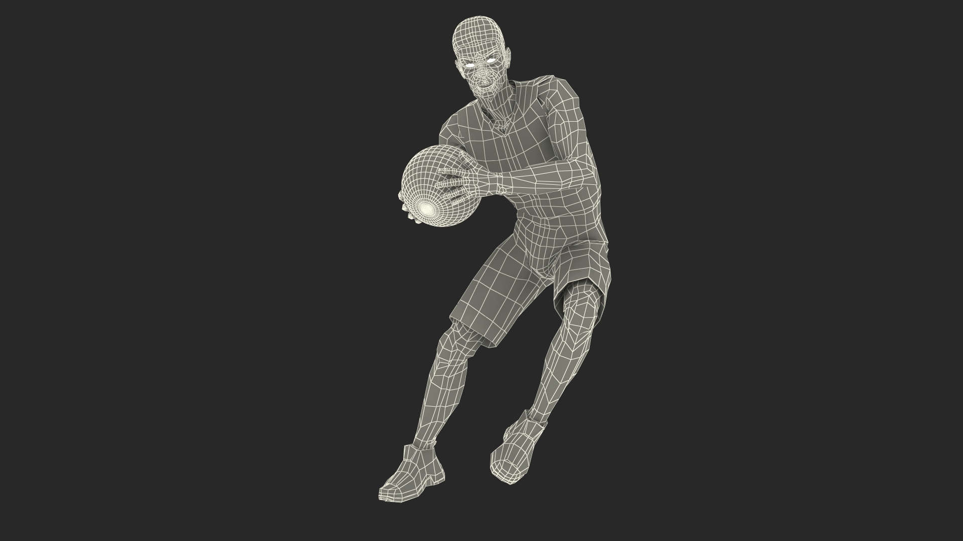 Dark Skin Teenager Basketball Player Playing Pose 3D Model - TurboSquid ...