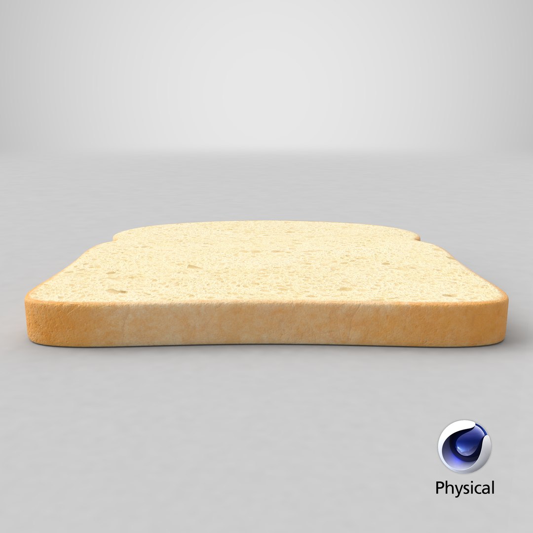 3D sliced bread toast model - TurboSquid 1212866