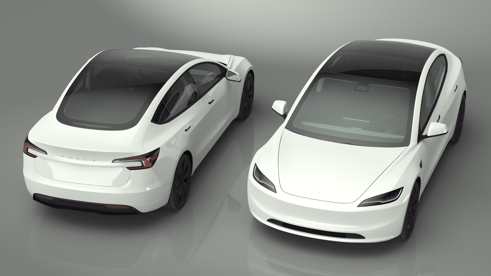 Tesla Model 3 2024 White Rigged For Cinema 4D 3D Model - TurboSquid 2293396