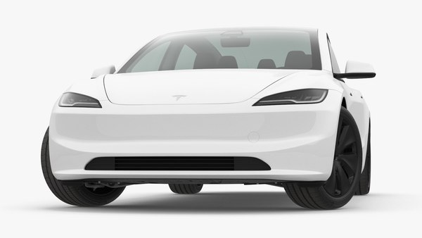 modelo 3d Tesla Model 3 2024 blanco preparado para Cinema 4D ...
