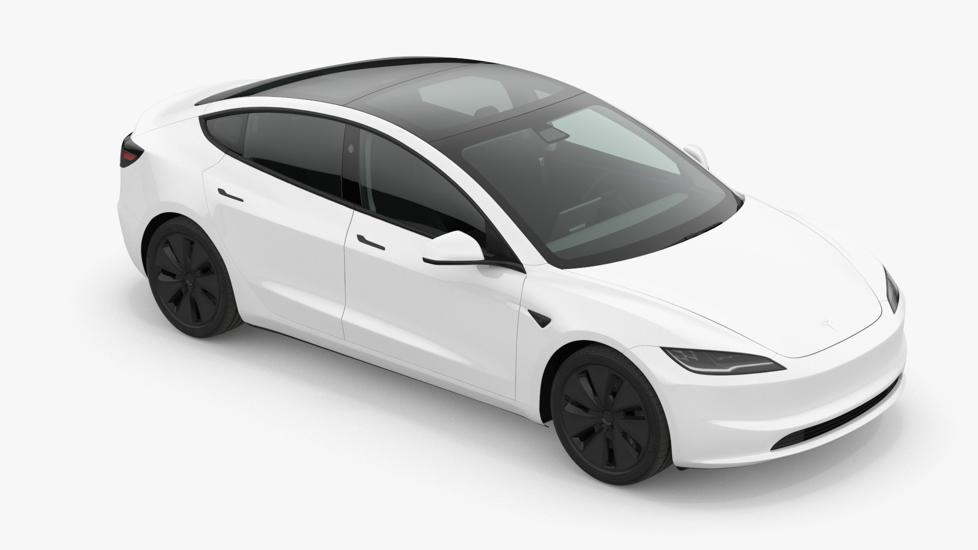 Tesla Model 3 2024 White Rigged For Cinema 4D 3D Model - TurboSquid 2293396