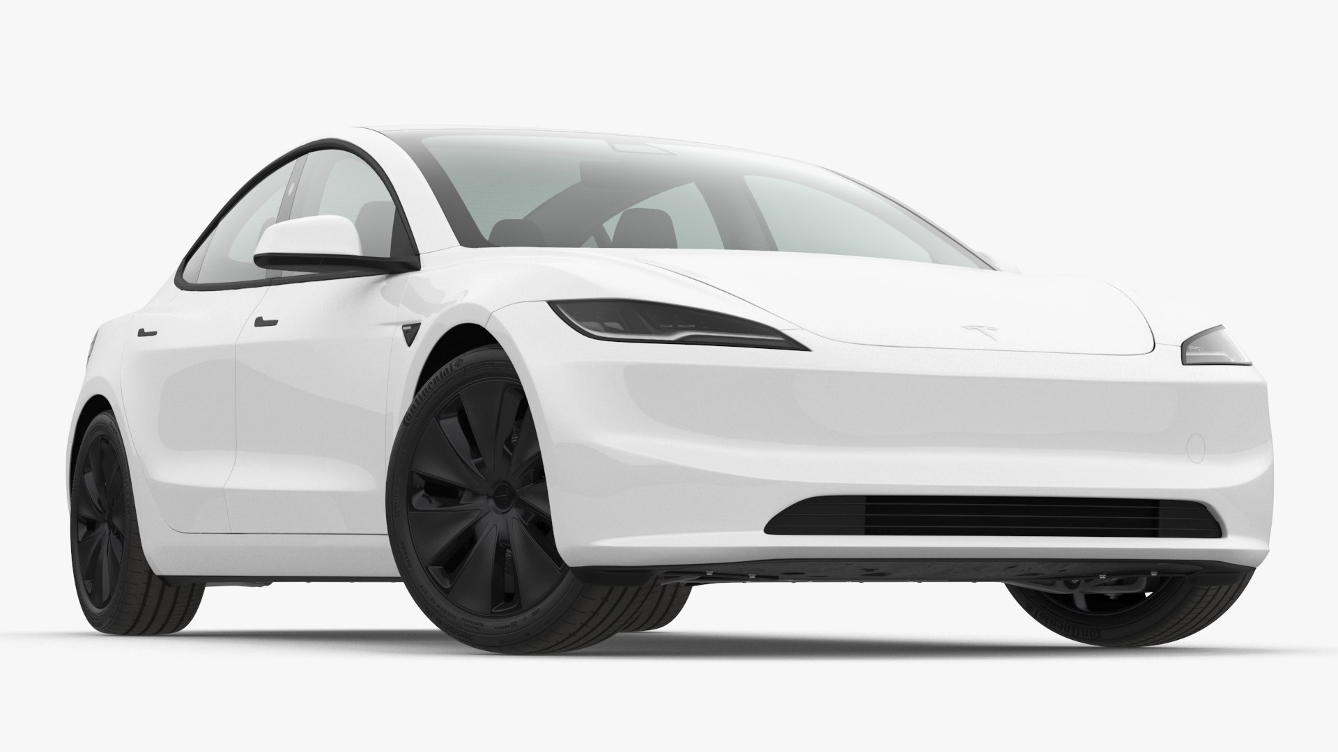 Tesla Model 3 2024 White Rigged For Cinema 4D 3D Model - TurboSquid 2293396