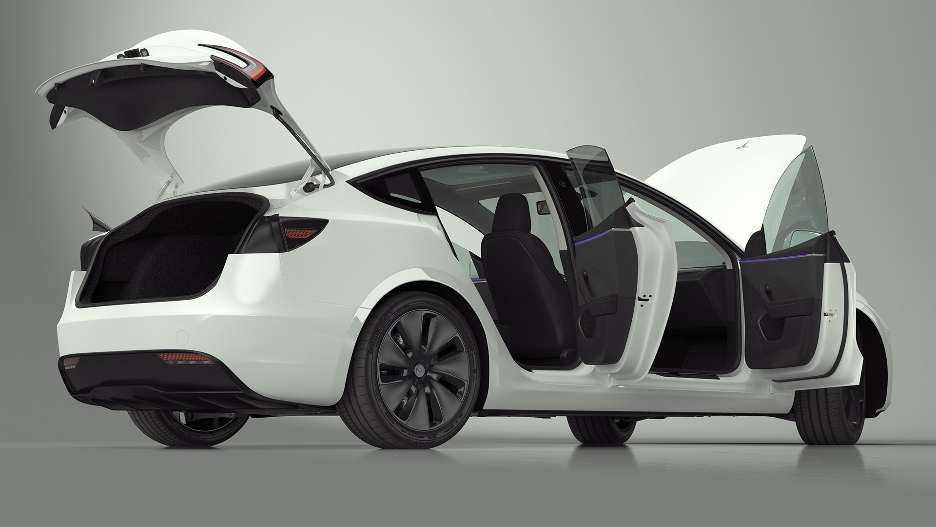 Tesla Model 3 2024 White Rigged For Cinema 4D 3D Model - TurboSquid 2293396