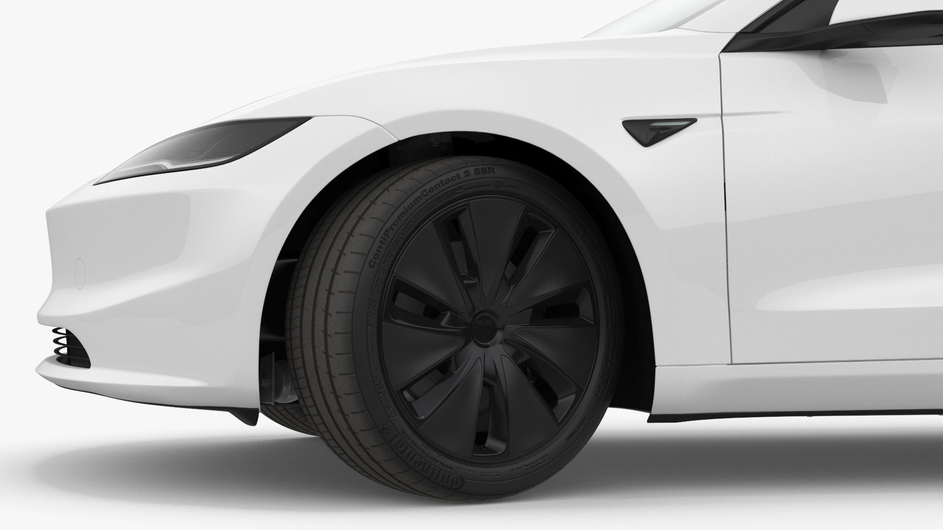 Tesla Model 3 2024 White Rigged For Cinema 4D 3D Model - TurboSquid 2293396