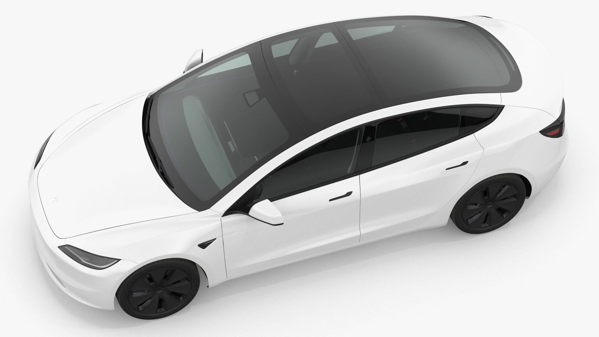 Tesla Model 3 2024 White Rigged For Cinema 4D 3D Model - TurboSquid 2293396