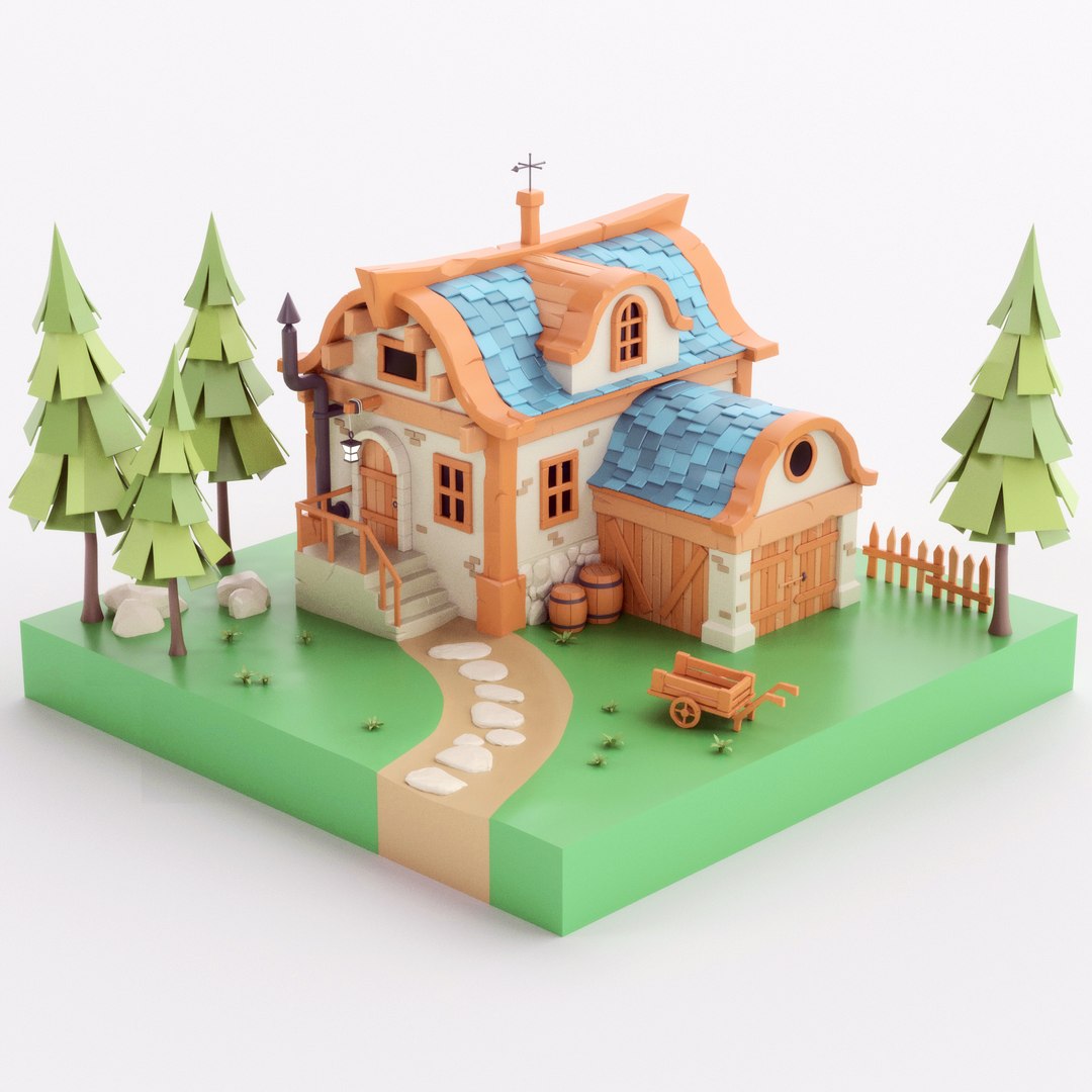 Stylized House 01 3D Model - TurboSquid 1811336