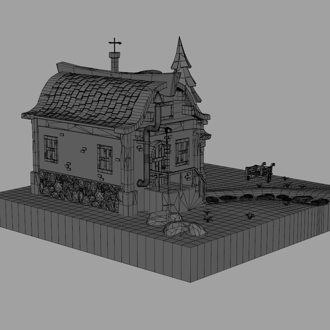 Stylized House 01 3D Model - TurboSquid 1811336