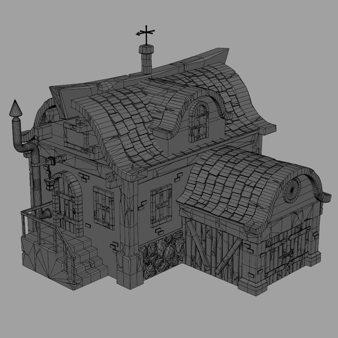 Stylized House 01 3D Model - TurboSquid 1811336