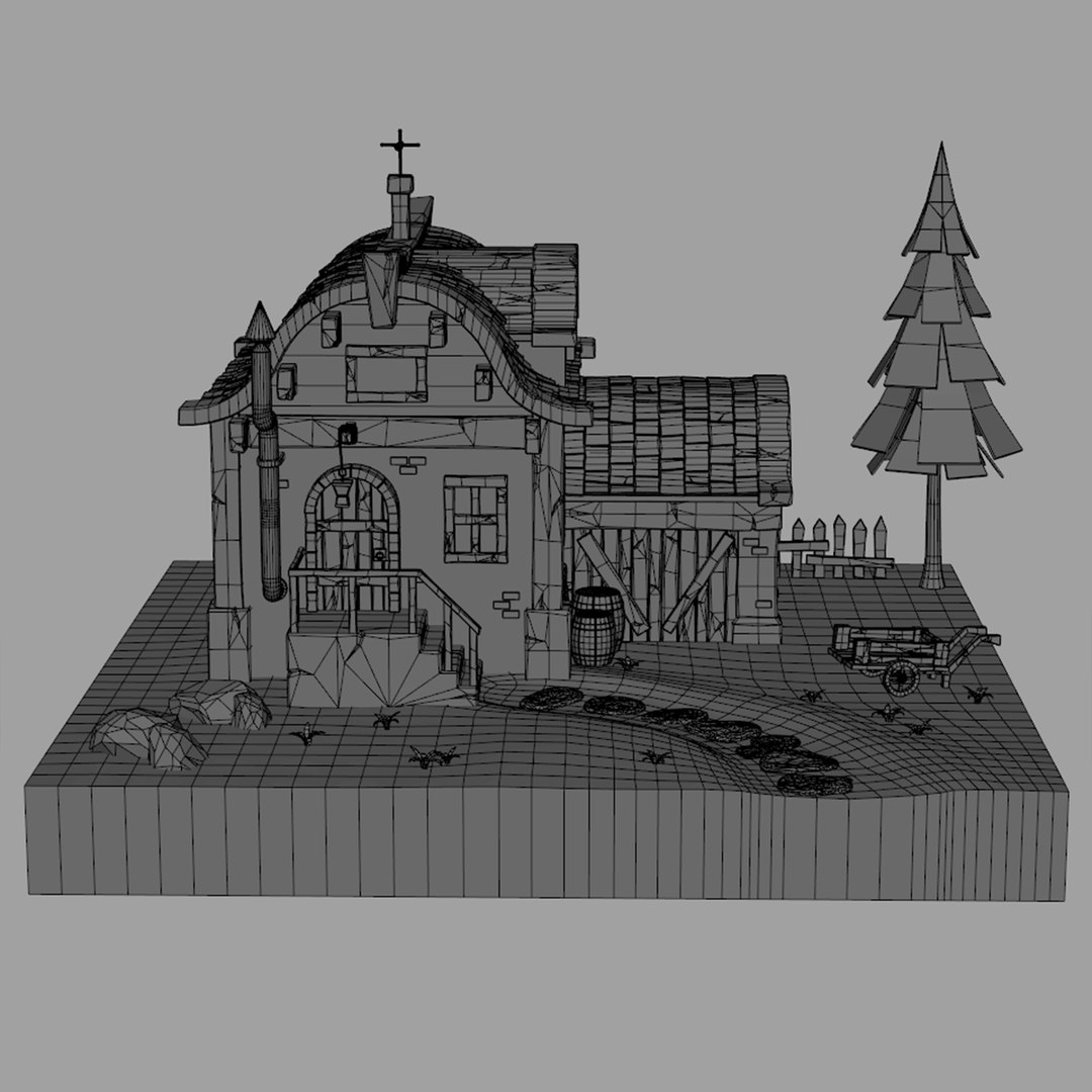 Stylized House 01 3D Model - TurboSquid 1811336
