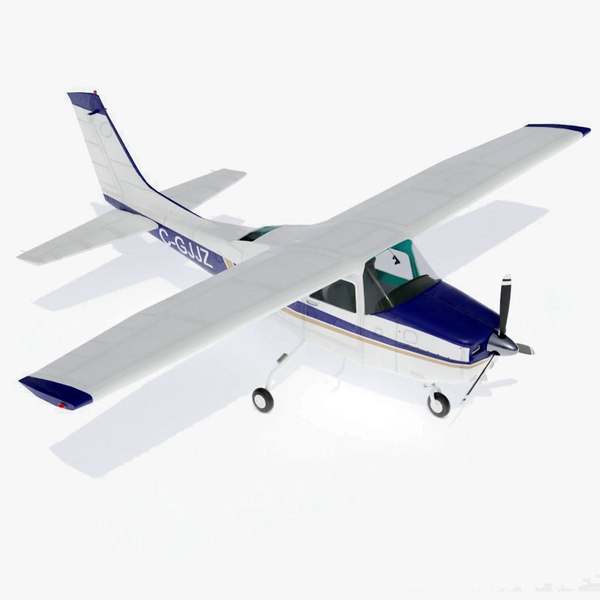 beech 36 basic aircraft 3d model