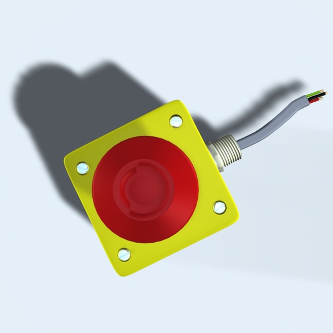 3d Model Of Emergency Stop