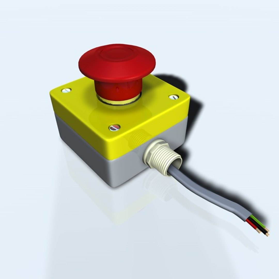 3d Model Of Emergency Stop