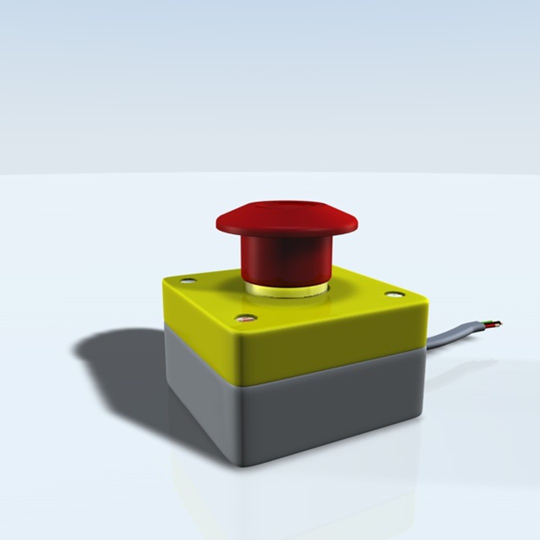 3d Model Of Emergency Stop