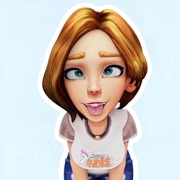 Animowana dziewczyna Ruby Rigged Model 3D - TurboSquid 1765996