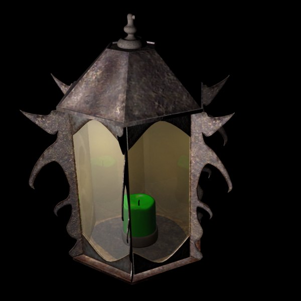 max lantern rustic rust