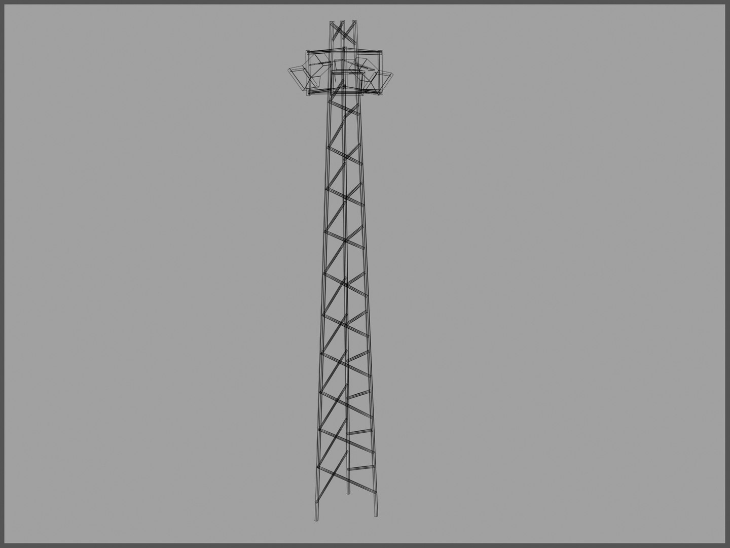 3d Light Tower Model