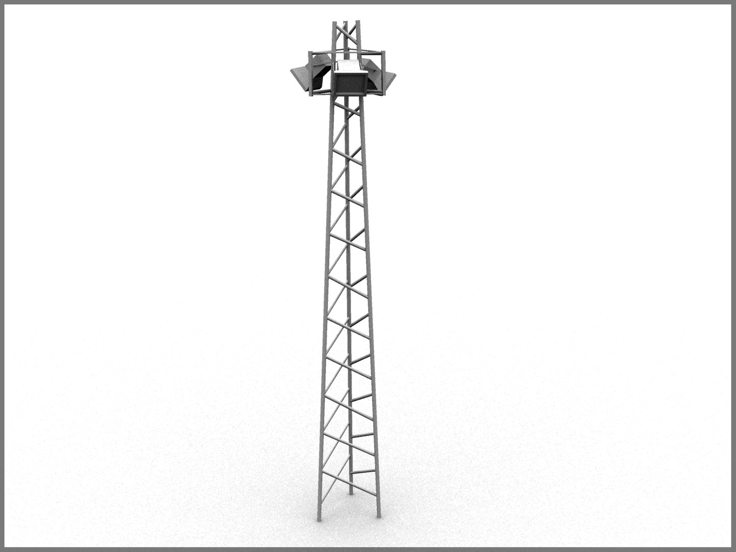 3d Light Tower Model