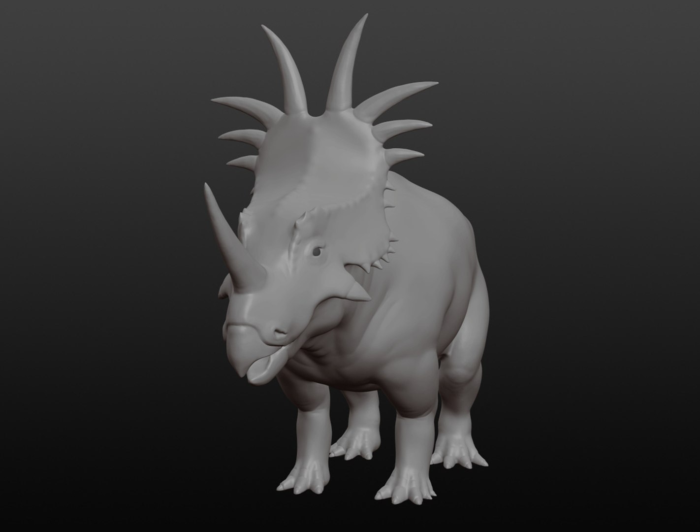 3D Styracosaurus Model - TurboSquid 1732650