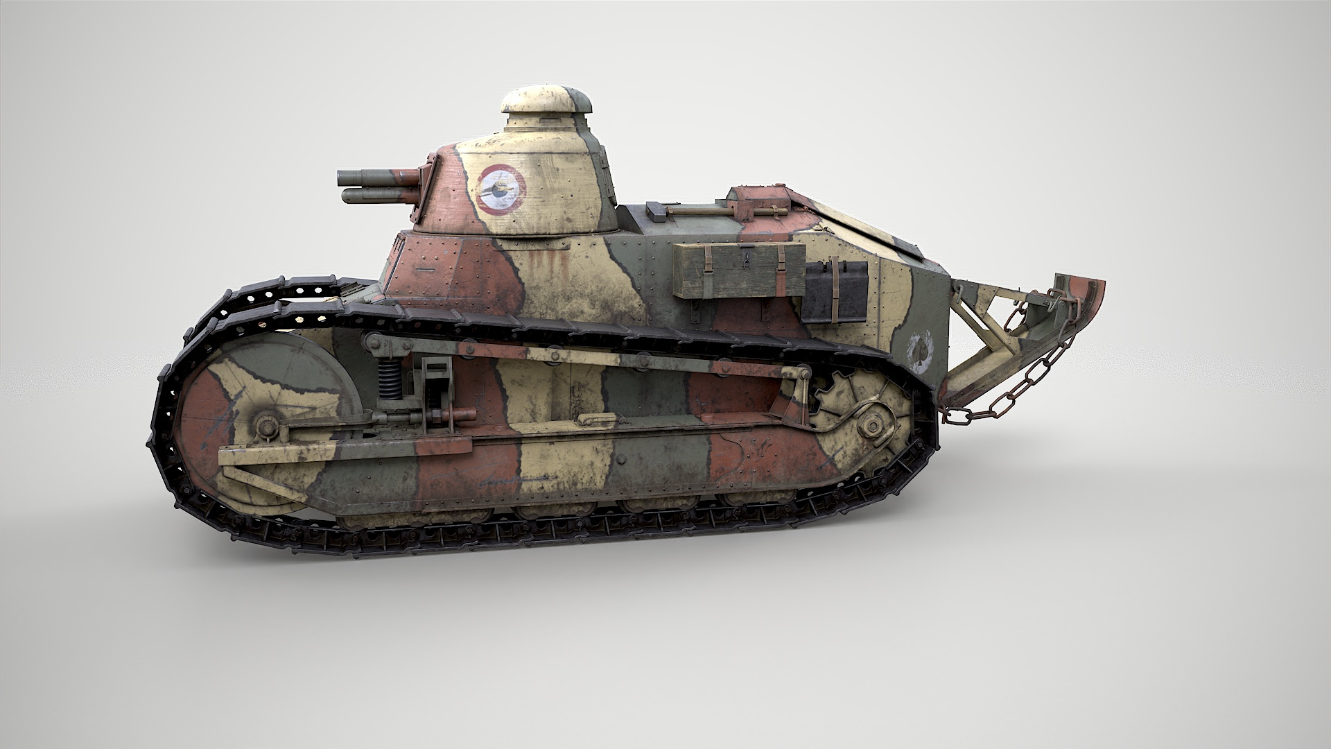 Renault FT17 Light Tank 3D Model - TurboSquid 2076257