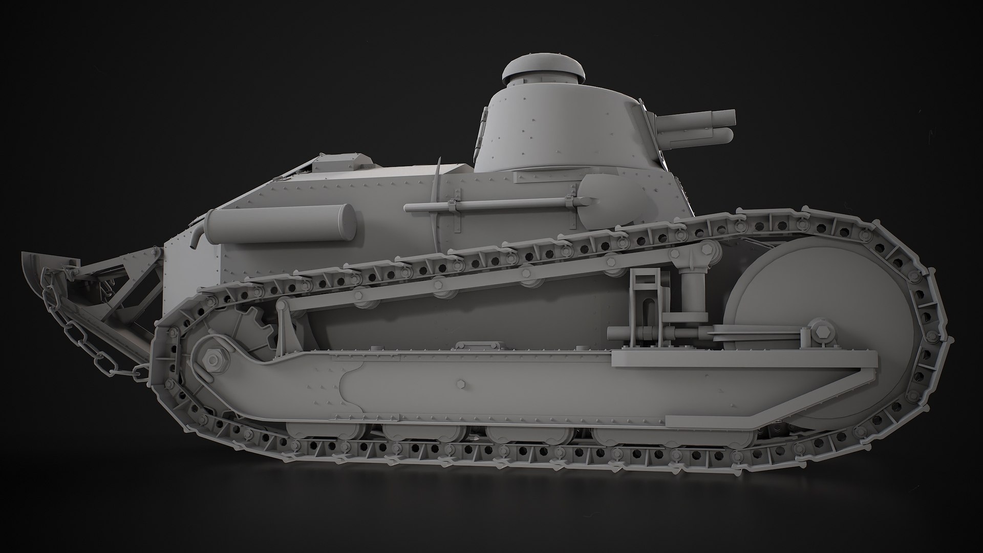 Renault FT17 Light Tank 3D Model - TurboSquid 2076257