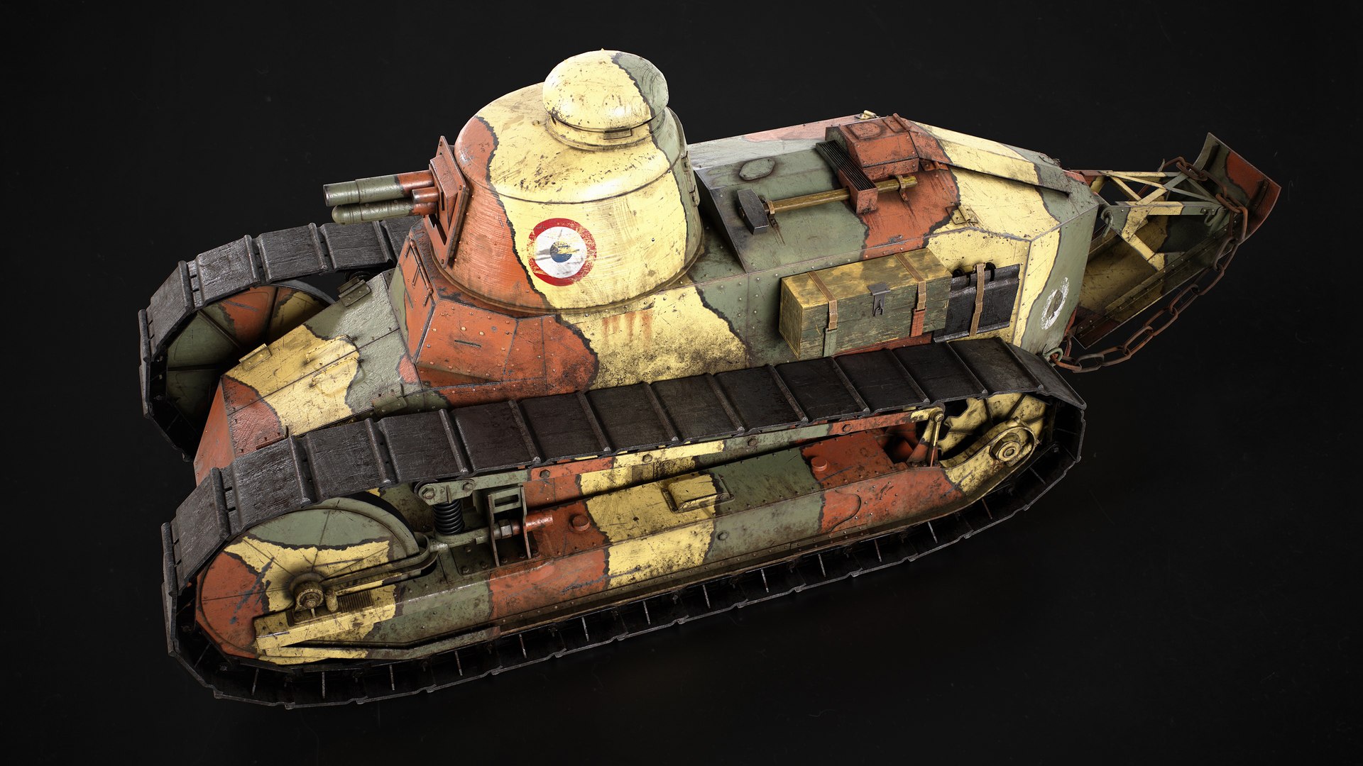 Renault FT17 Light Tank 3D Model - TurboSquid 2076257