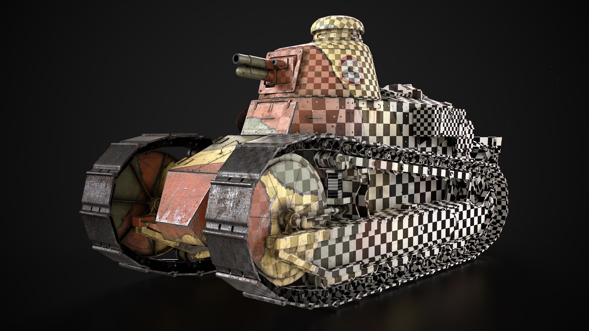 Renault FT17 Light Tank 3D Model - TurboSquid 2076257